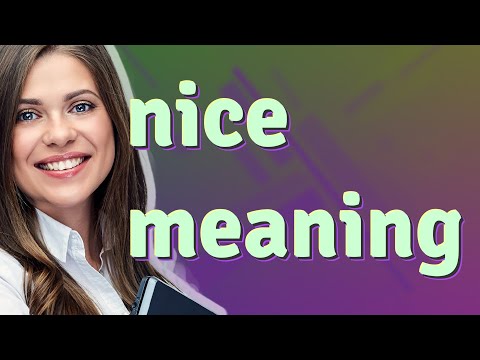 Nice | meaning of Nice