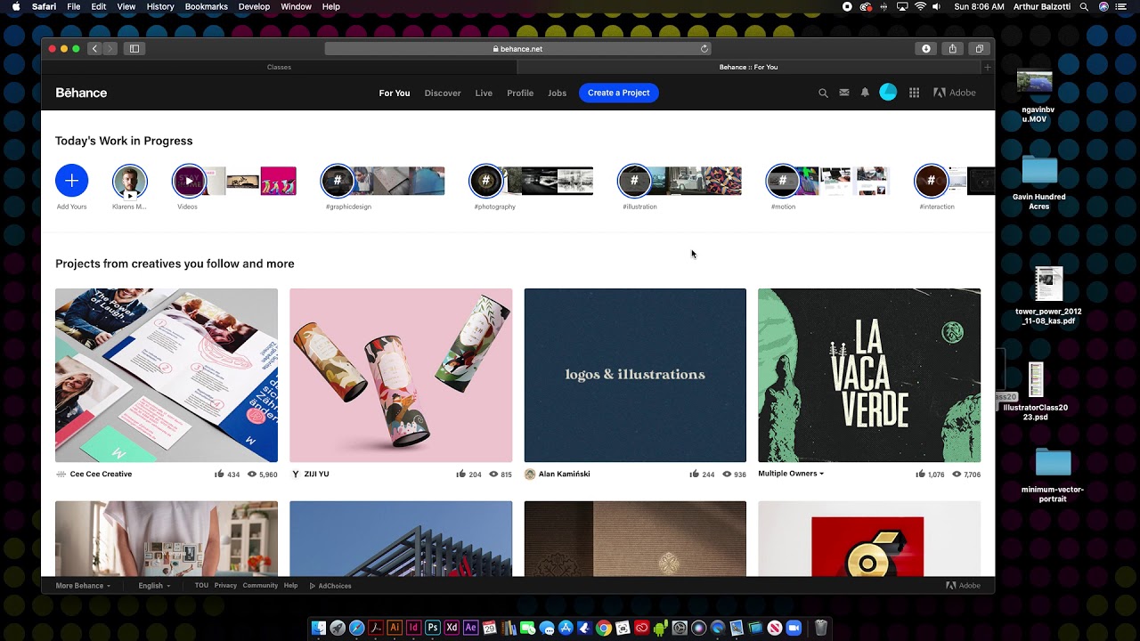 How to Log into behance