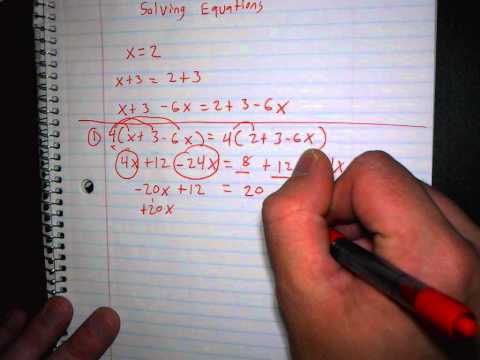 Introduction to 1-4: Solving Equations including one solution, no solutions, infinite solutions.