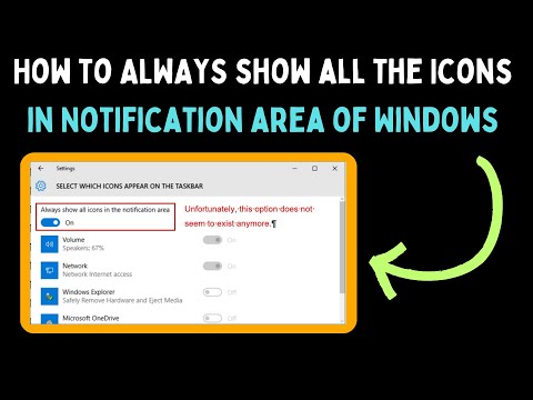 How to Always Show All the Icons in Notification Area of Windows 11
