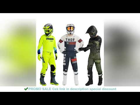 Flo Yellow Thor Mx Gear Set MX Kit Dirt Bike Combos Motocross Gear Set Moto Jersey Set Off Road Race