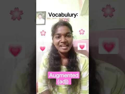 Augmented meaning ๐๐ค| #augmented #augmentmeaning #vocabulury #word #wordoftheday