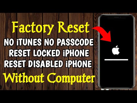Erase iPhone Without Apple iD Password 2025 | Factory Reset Disable & locked iPhone Without Computer