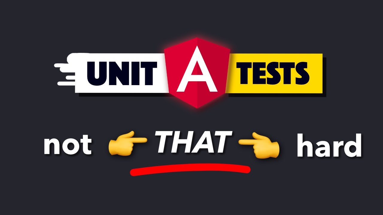 I bet you can write an Angular UNIT TEST after this video