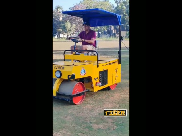 Electric Cricket Pitch Roller - 1 Ton Electric Ride-on cricket Pitch ...
