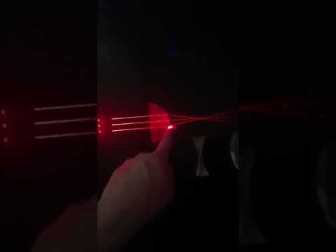 How Lenses Bend Lasers #shorts