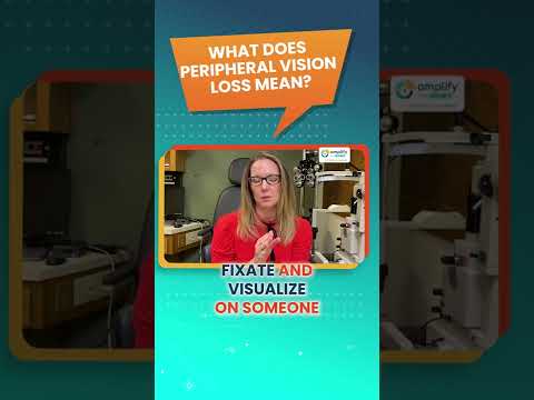 What does peripheral vision loss mean?