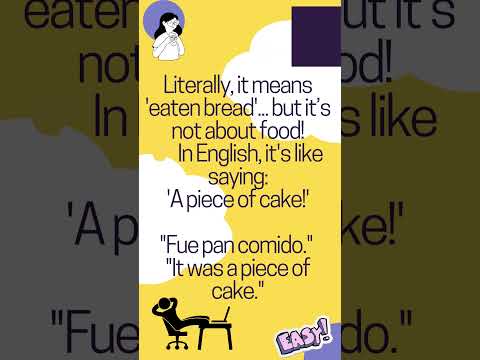 📌👉 "What Does 'Pan Comido' Mean? 🍞 So Easy!" #aprenderespañol #españolfácil EasySpanish