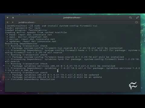 How to easily manage CentOS firewall with an ncurses tool