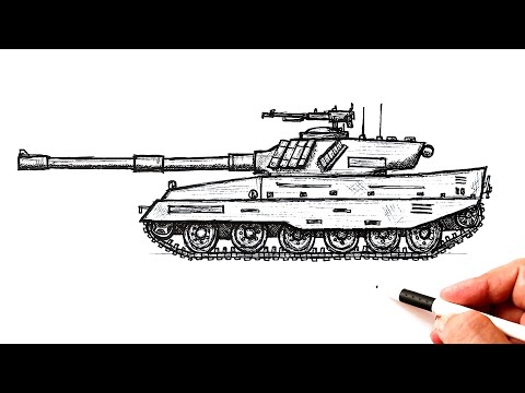 How to draw a Tank | Drawing army tank