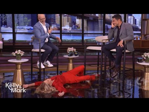 Kelly Ripa collapses to the floor during agonizing Live With Kelly and Mark conversation with an AI