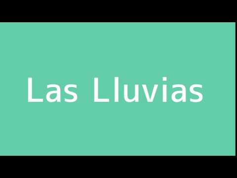 How to say Rains in Spanish