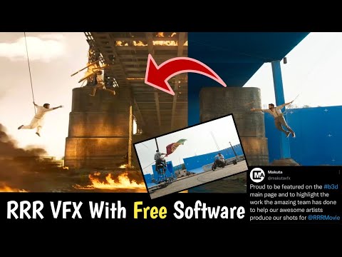 #RRR Movie VFX with Free software 🤯 #animation