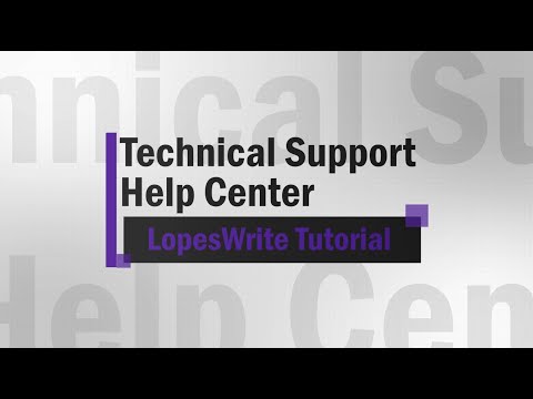 LopesWrite Tutorial
