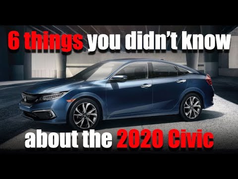 6 things you didn't know about the 2020 Honda Civic