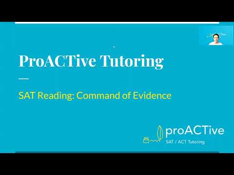 Practice Questions: Command of Evidence- 1 Video Lecture - Crash Course ...