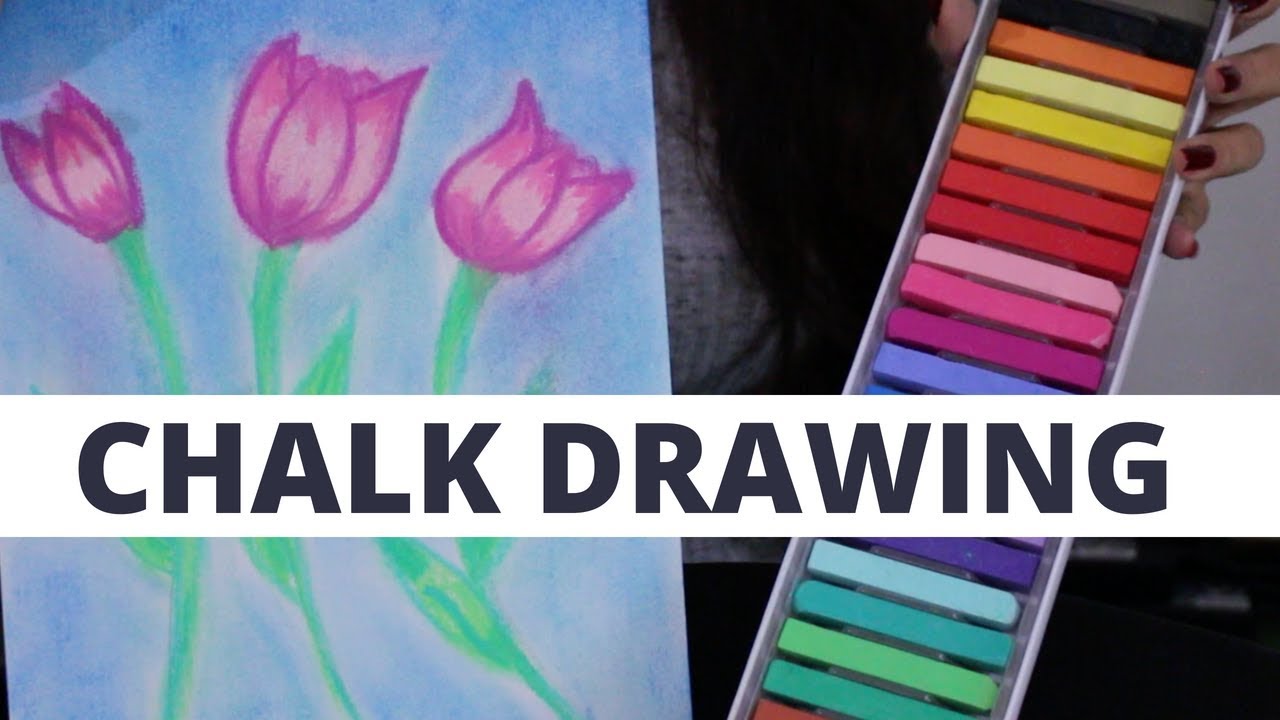 ASMR CHALK PAPER DRAWING (NO TALKING)