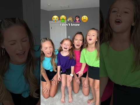 “I DON’T KNOW” 😭 emoji acting challenge @HallieOnStage114 @agset211 #shorts