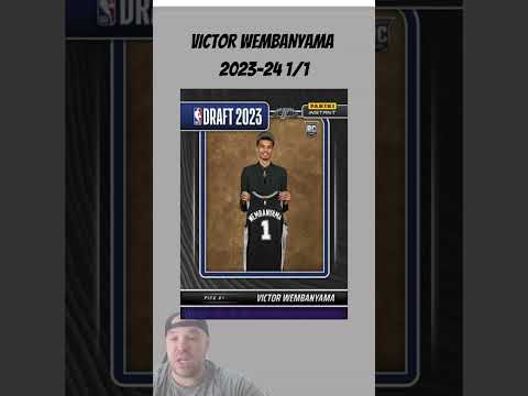 VICTOR WEMBANYAMA - 2023-24 NBA INSTANT DRAFT NIGHT #1 - BLACK 1/1 #sportscards #thehobby #nba