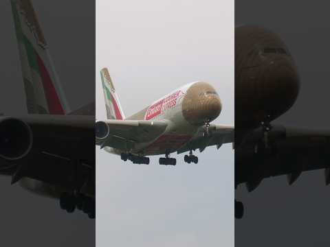SPECIAL DELIVERY! Emirates Courier Express Livery Airbus A380-800 🇦🇪✈️ #Emirates #Airbus #Aviation