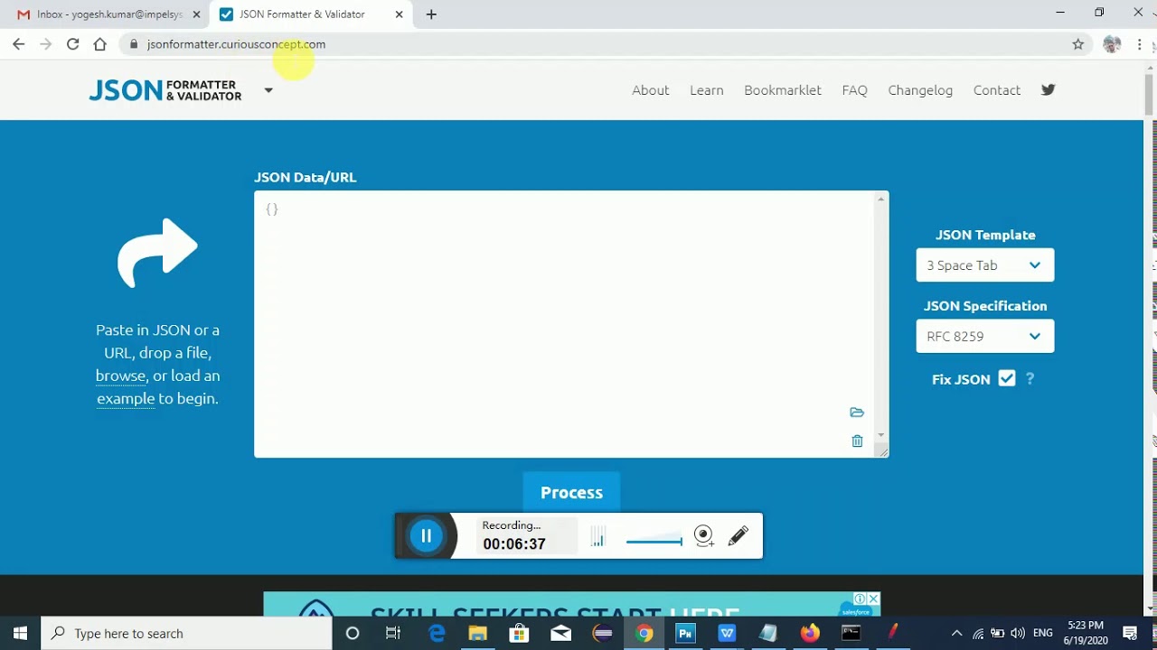 Json Extractor post processor and Debug post processor