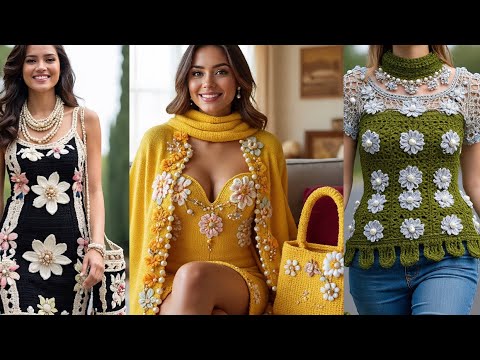 Cute crochet dresses ||New cloth designs2025 ||super crochet shirt design || Stunning crochet ideas