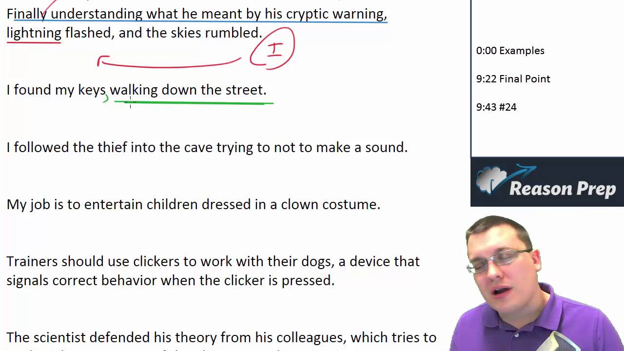 #16 - Dangling & Misplaced Modifiers, New SAT Writing