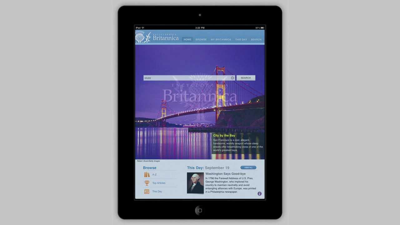 Encyclopaedia Britannica for iPad