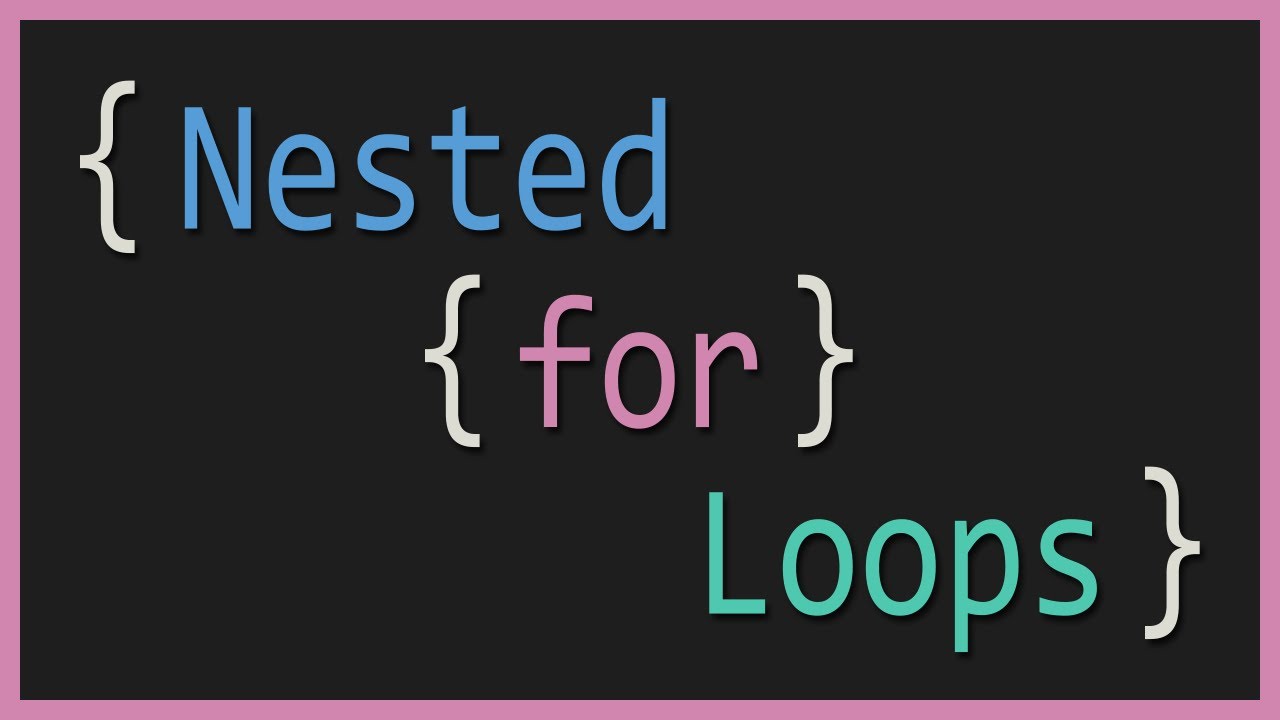 (Programming) Understanding Nested For Loops