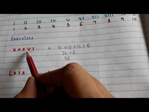 Roman Numerals to Hindu Arabic Numerals || Roman numerals