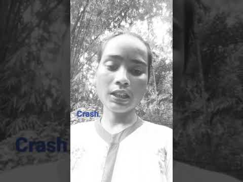 Crash meaning in Hindi.
