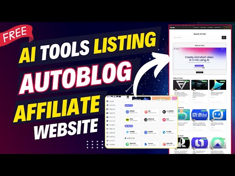 Create Free AI tools listing autoblogging affiliate website and earn upto $47 per click