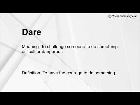 Dare Meaning