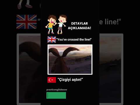 You’ve crossed the line! #ingilizceöğreniyorum #ingilizcefiiller #pratikingilizce #pratikbilgiler