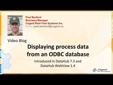 Displaying process data from an ODBC database