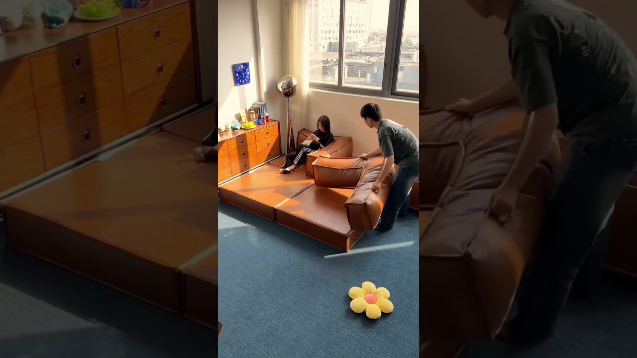 Most Comfortable Convertible Sofa You’ll Ever Own⁠ ( # 2375  ) 1️⃣Product Link in Bio