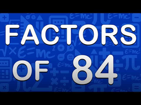 Factors of 84 / prime factors of 84 / #factors # publicmaths #mathematics
