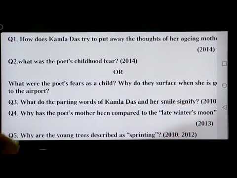 Tender Hearts School | Q/A of Poem 1(Part 3) for class 12