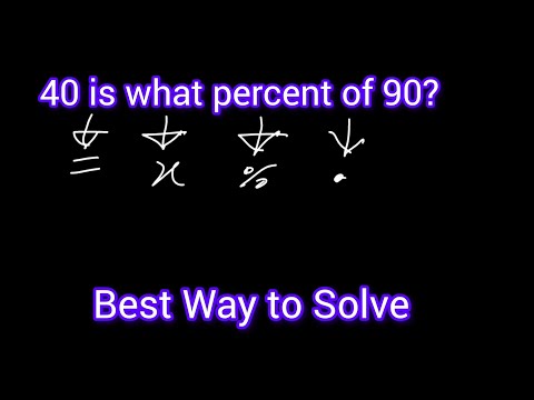 40 is what percent of 90?