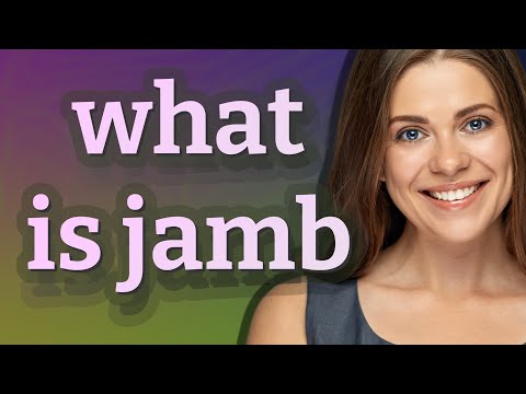 Jamb | meaning of Jamb