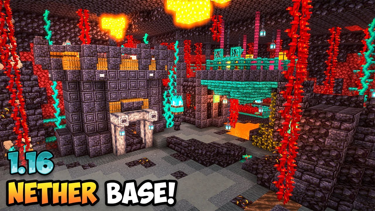 Minecraft 1.16 Nether Base Timelapse & Tutorial (World Download)