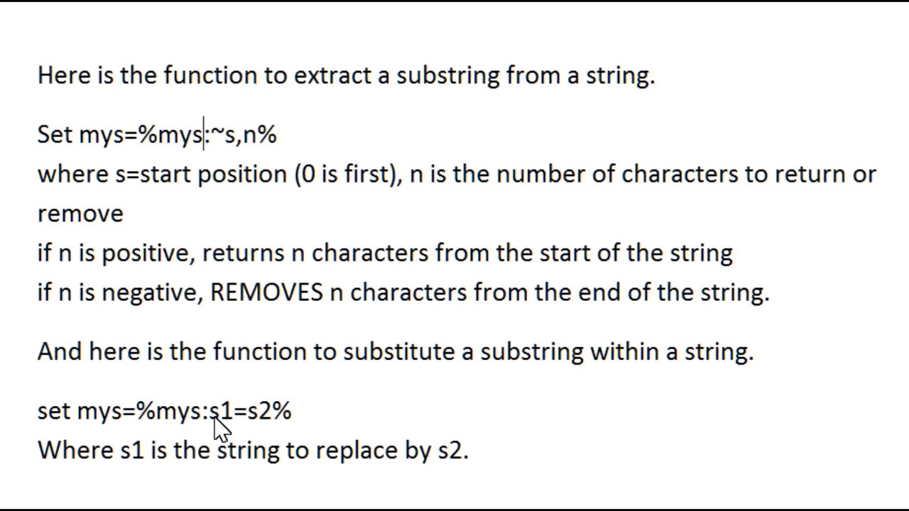 Create & Execute Windows Command Files   String replacement