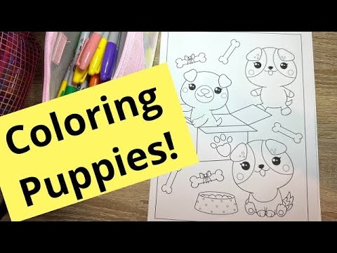 ADORABLE PUPPY COLORING PAGE!