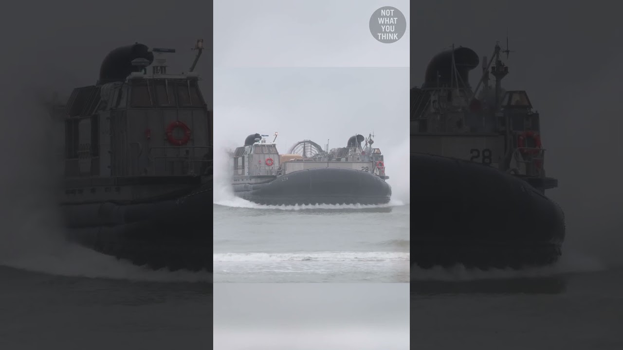 Blowing Up a Bomb Next to a Hovercraft