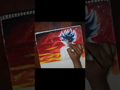 Ultra Instinct Goku Back View🔥 | Watch Till End! 💬 #DragonBallZ #GokuSketch #art #Shorts #anime