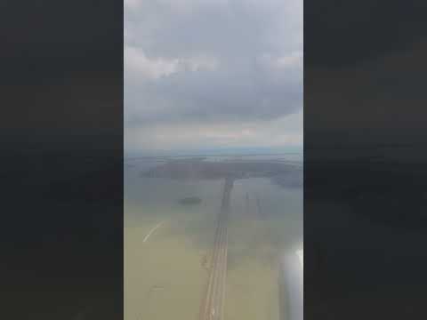 Landing at Venice Airport Italy