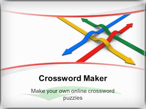 Crossword Maker | Online Crosswords Puzzle Compiler
