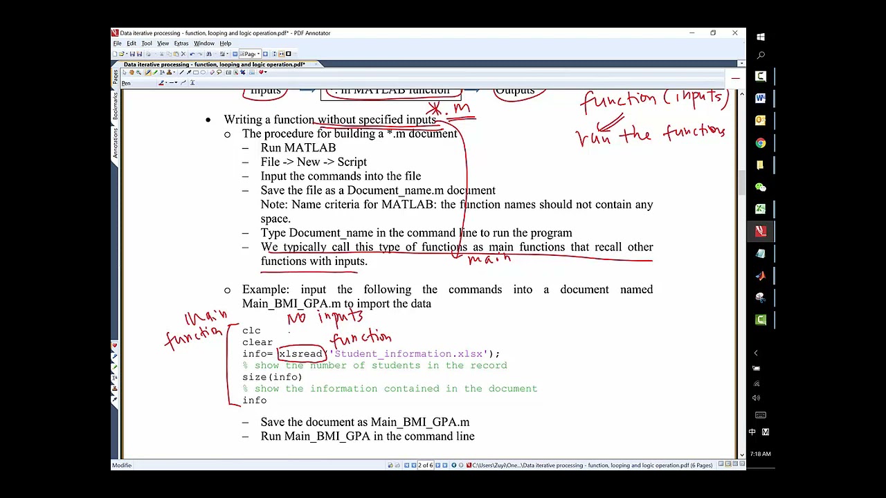 Module 04   Data iterative processing   function (MATLAB)
