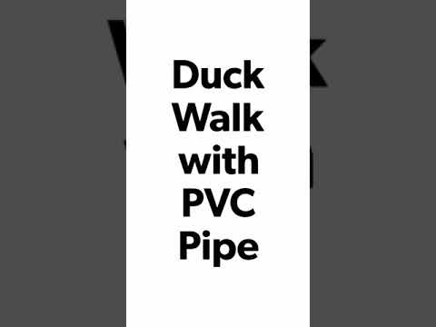 Duck Walk with PVC Pipe