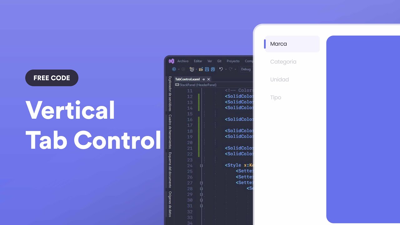 C# WPF - Vertical UI TabControl